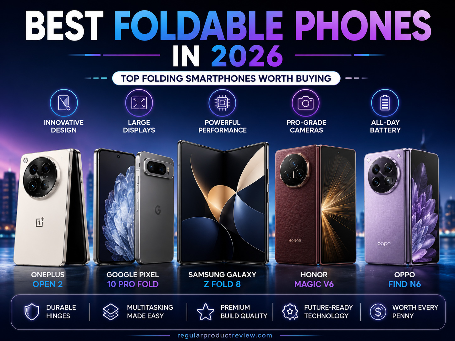 Best Foldable Phones in 2026 | Top Folding Smartphones Worth Buying